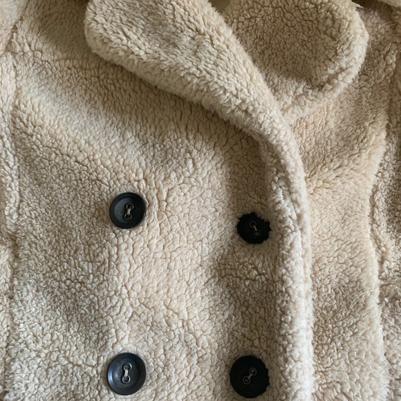 Free People | Jackets & Coats | Teddy Pea Coat | Poshmark